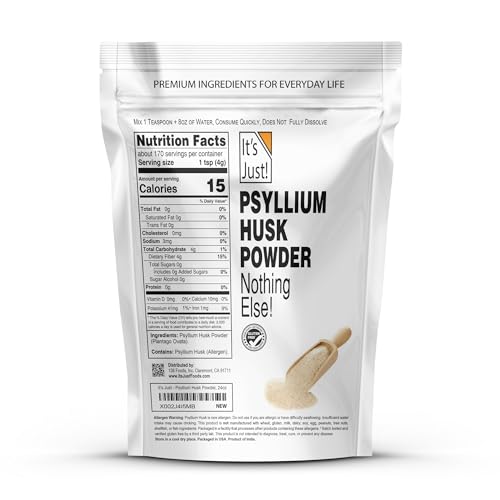 unflavored psyllium husk supplement