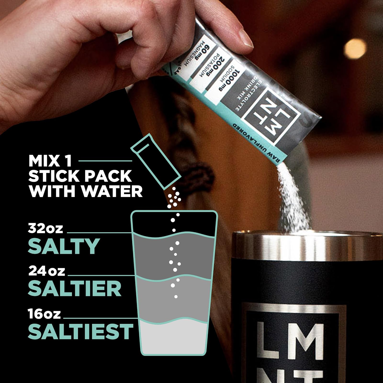 unflavored salt for balanced hydration