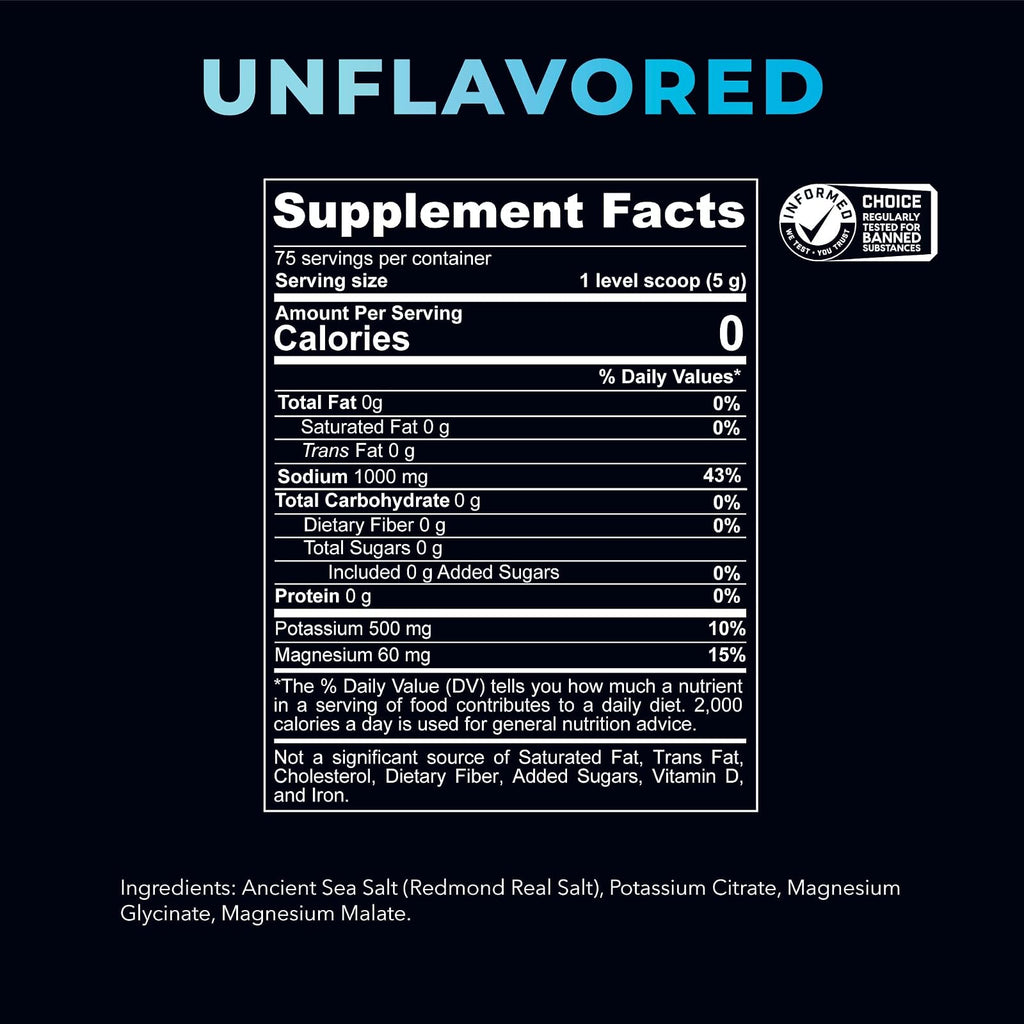unflavored sports electrolyte mix