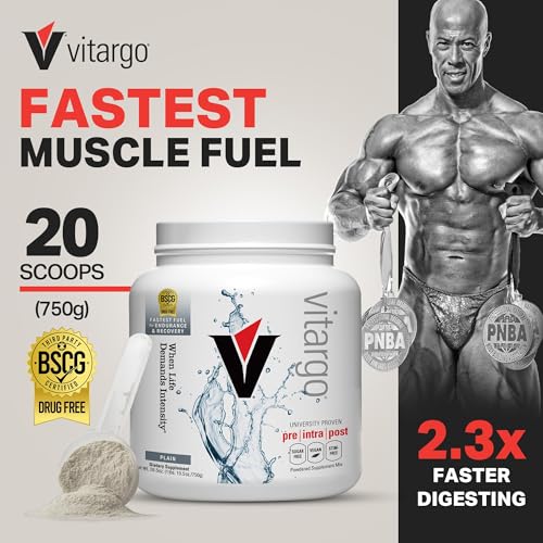 unflavored Vitargo post-workout supplement