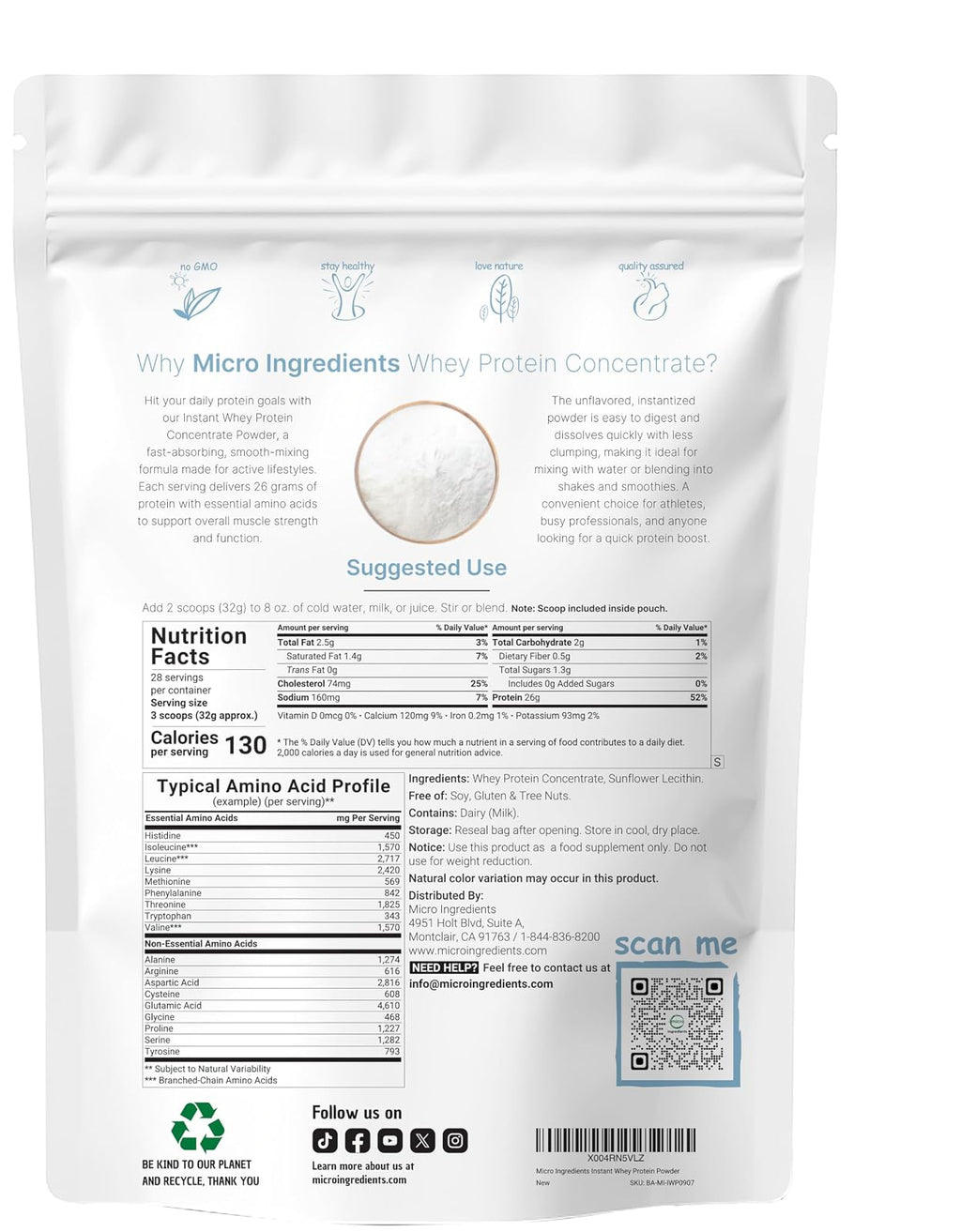 unflavored whey protein for baking