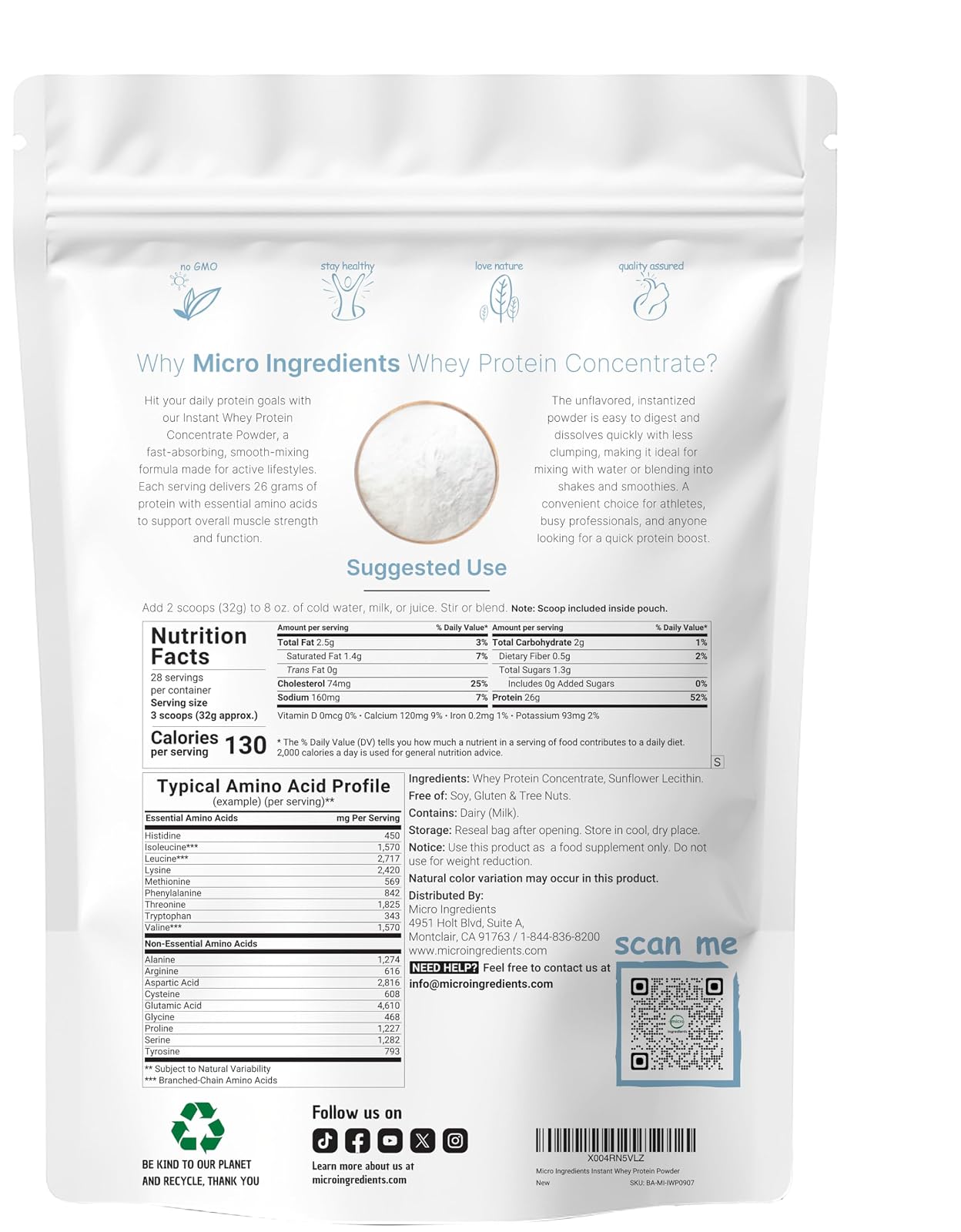 unflavored whey protein for baking