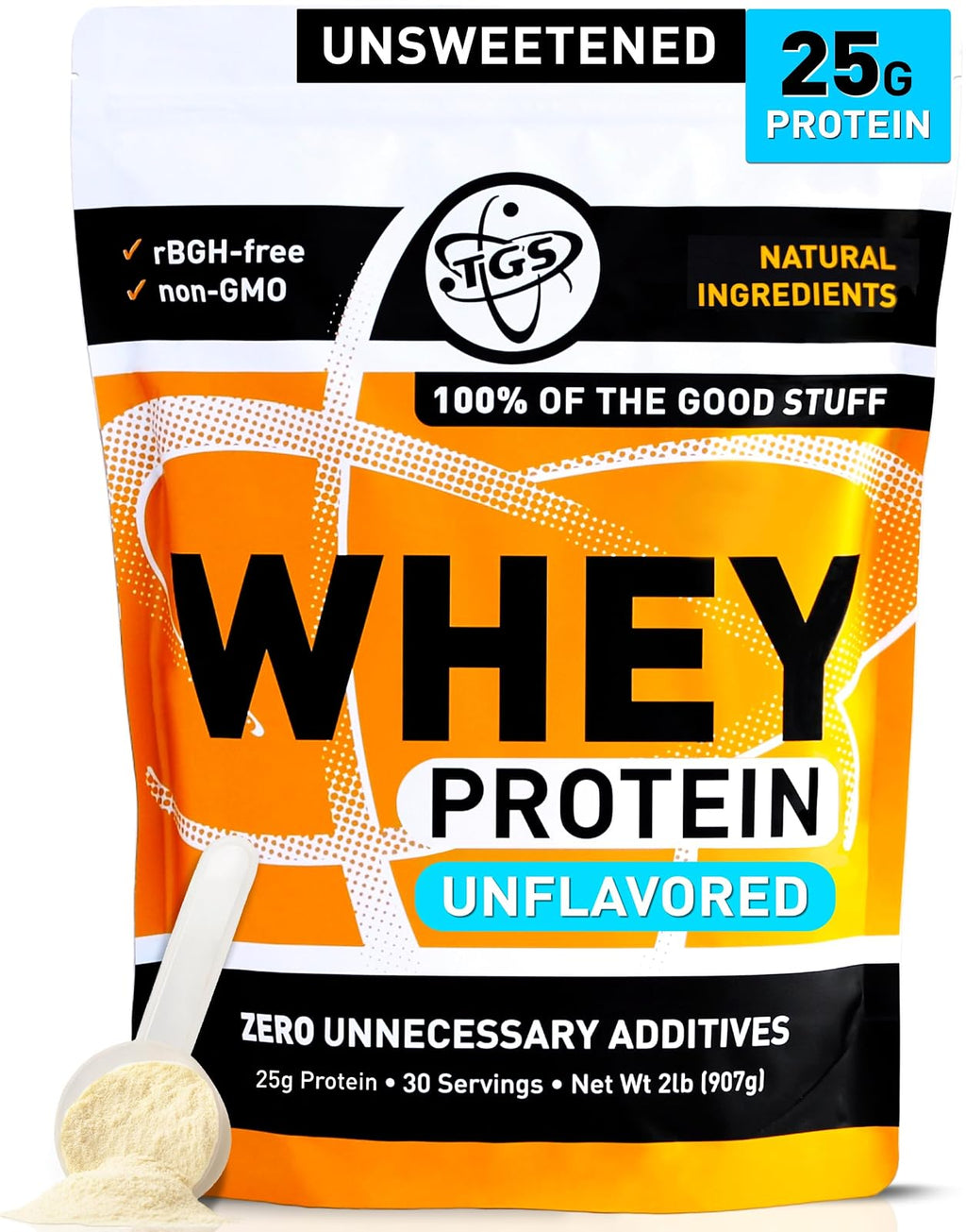 unflavored whey protein powder