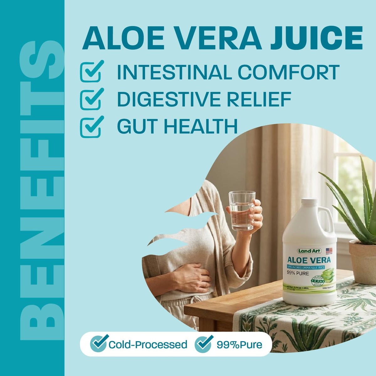 unflavoured aloe vera drink