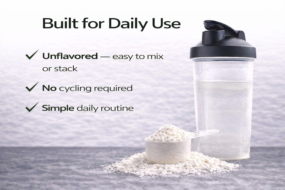 Unflavoured creatine for versatile use