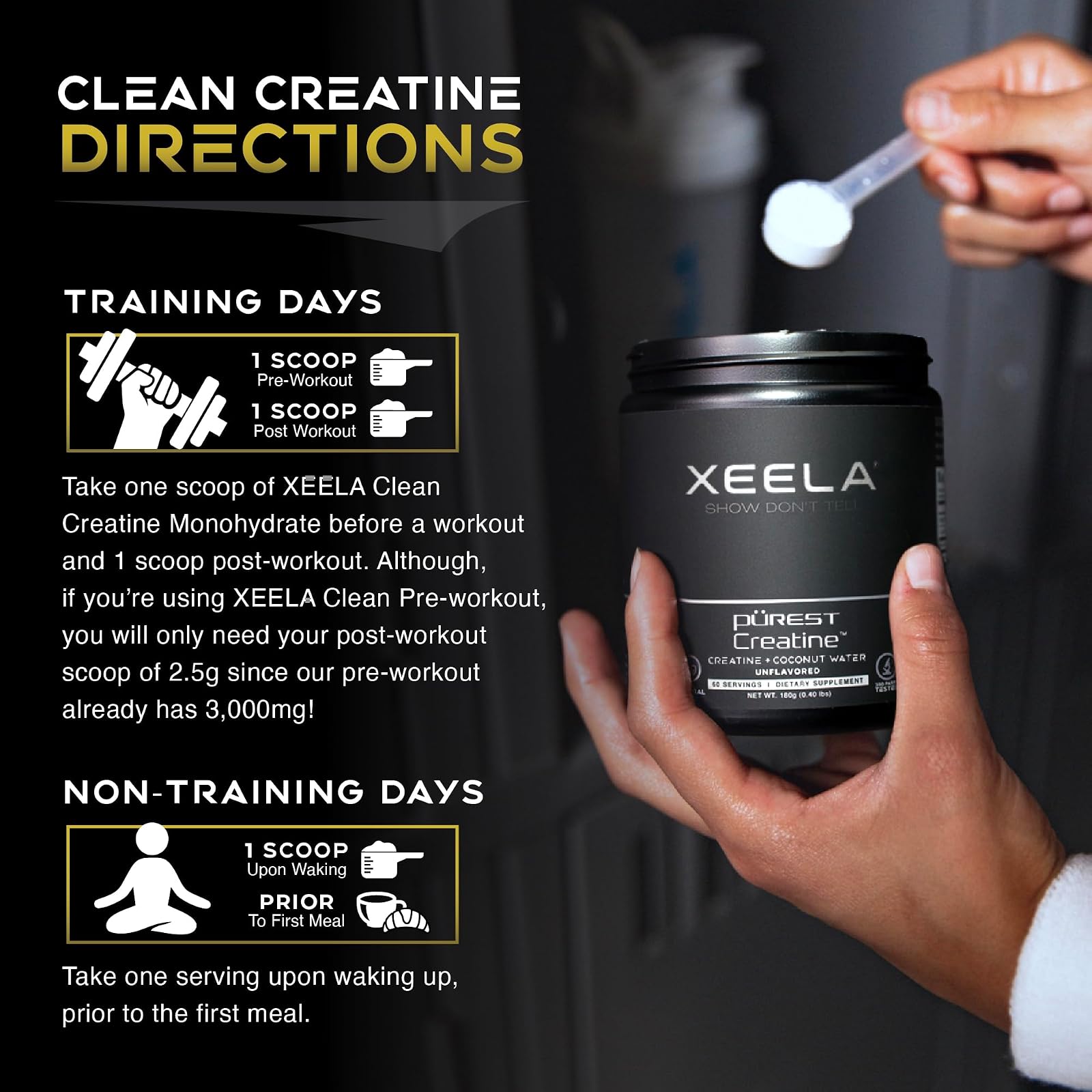 unflavoured creatine for versatile use