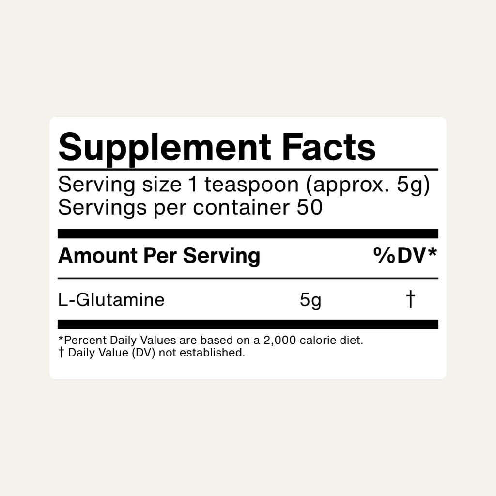 unflavoured L-Glutamine for smoothies