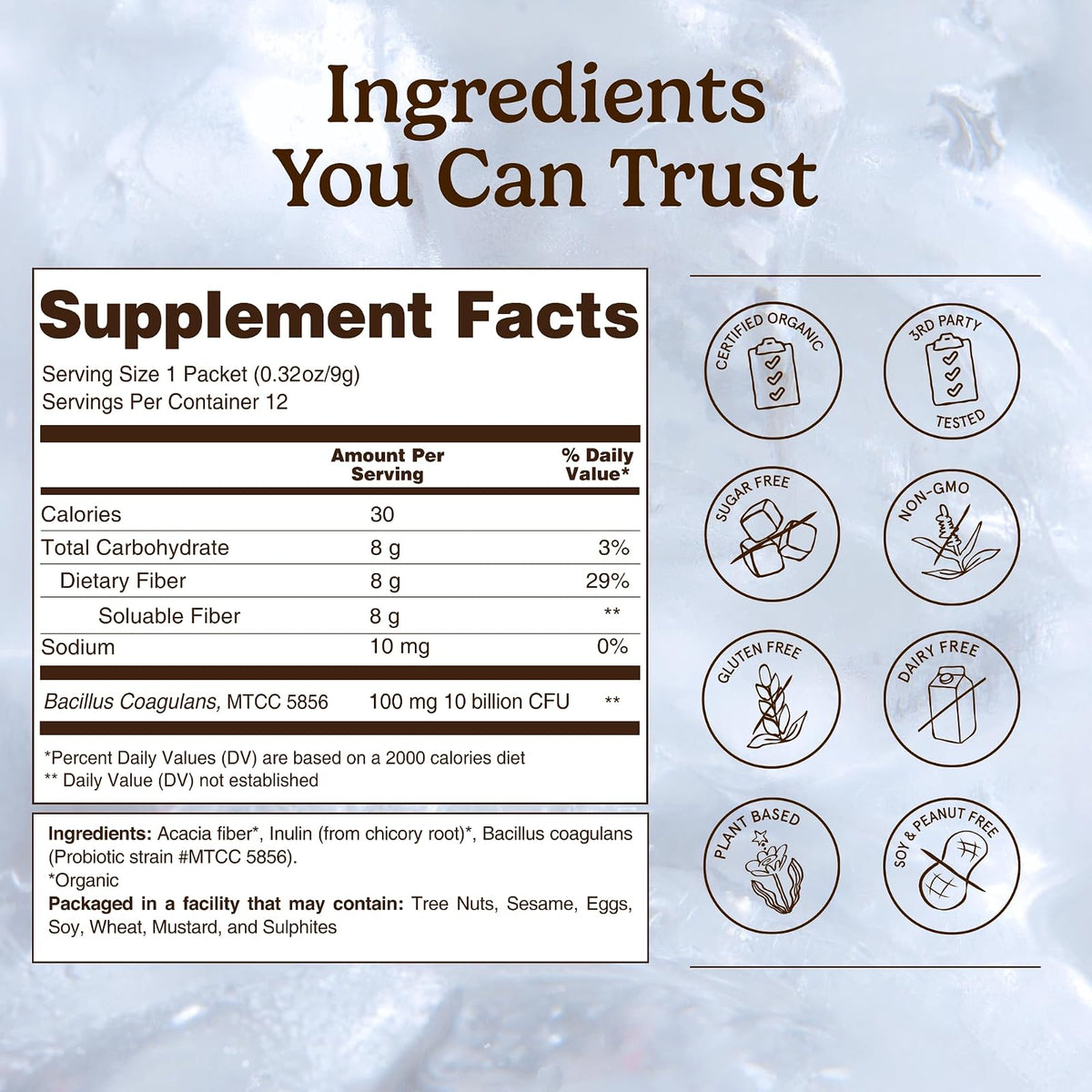 unflavoured prebiotic digestive support