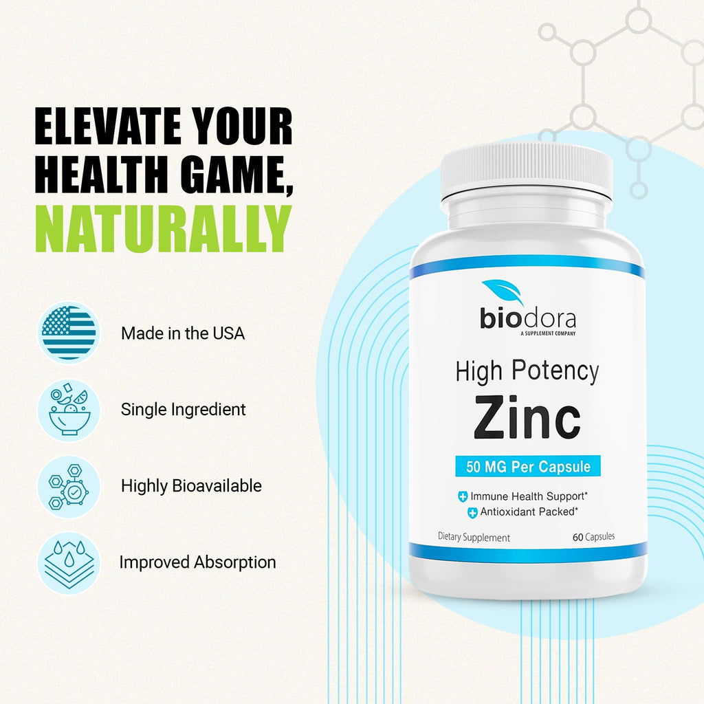 unflavoured zinc supplement for daily use