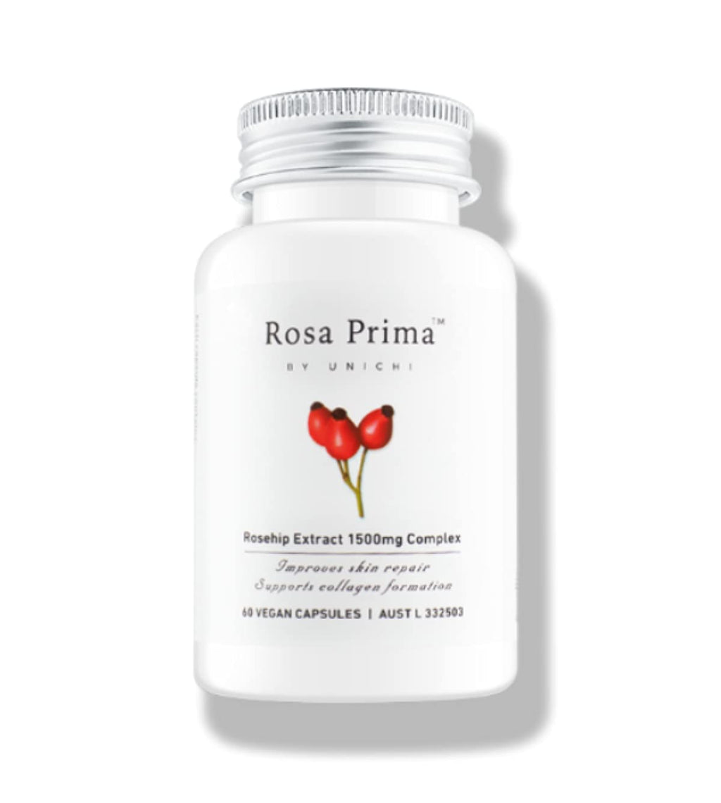 Unichi Rosehip Extract capsules for skin health