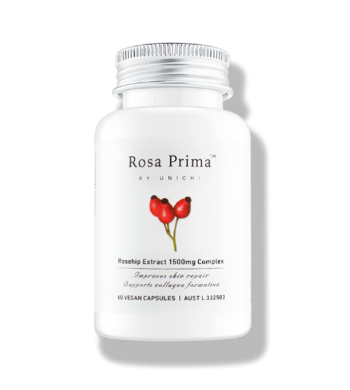 Unichi Rosehip Extract capsules for skin health