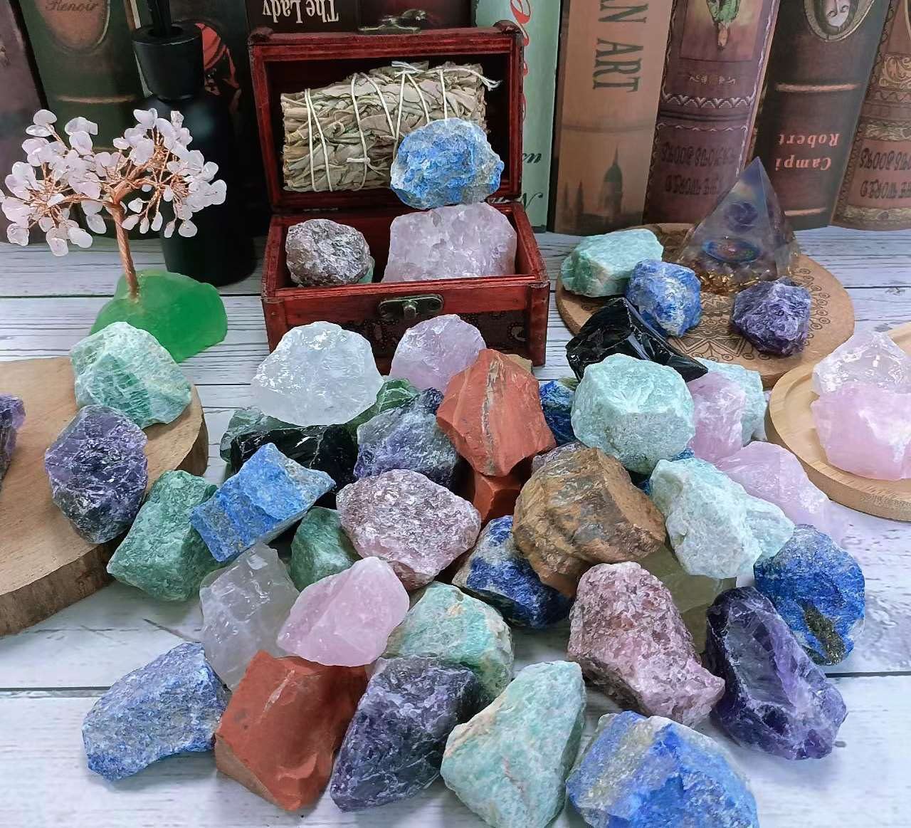 unique clear quartz crystal collection