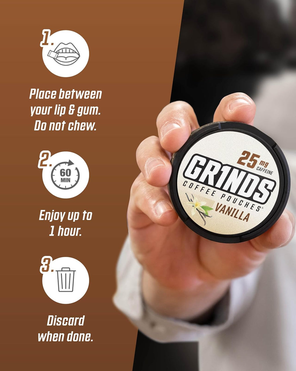 Unique coffee pouch sampler experience