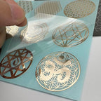 Unique orgonite stickers for energy