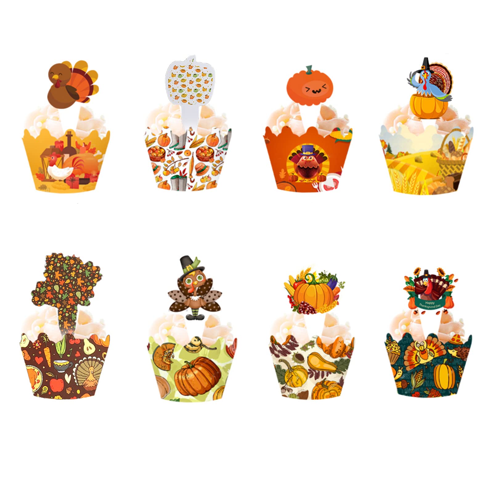 unique patterns for cupcake decor