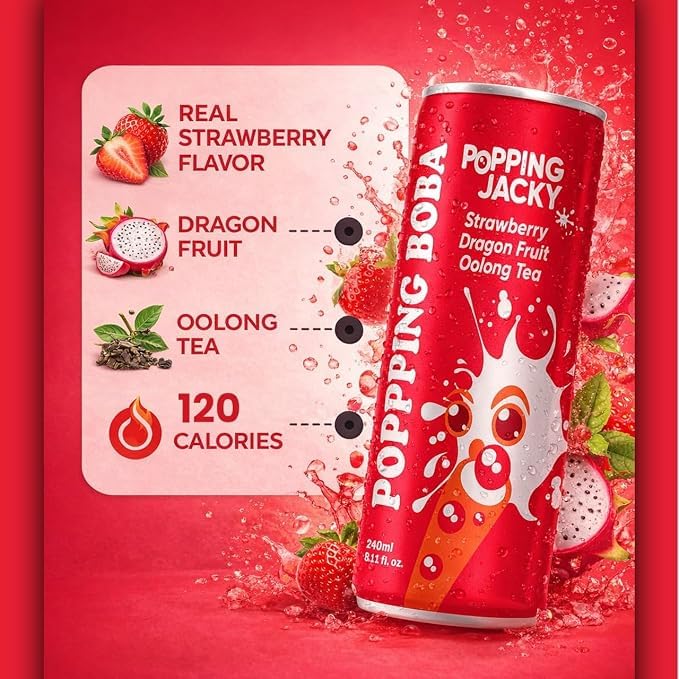 Unique popping boba beverages