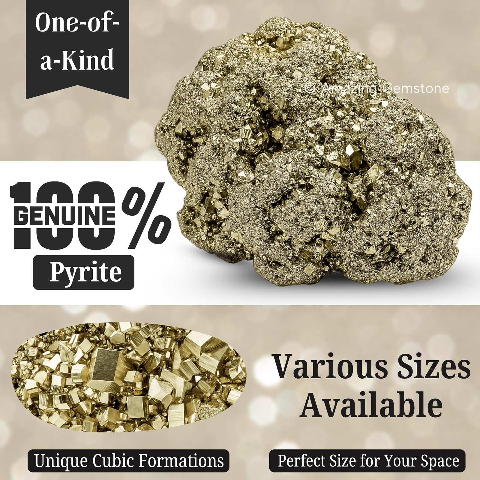 unique pyrite stone for home decor