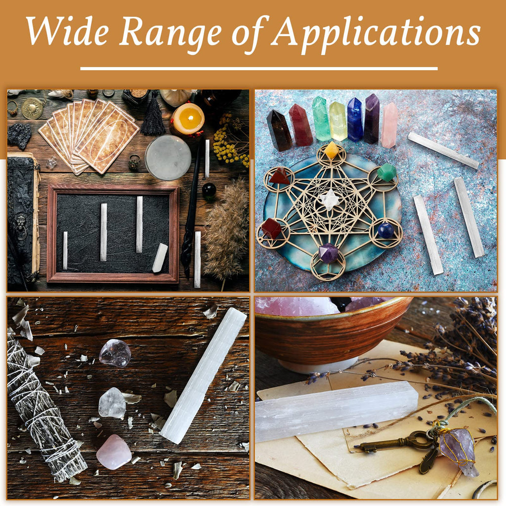 unique selenite crystal wands for home decor