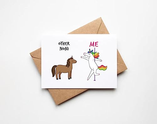 unique unicorn pole dancer card