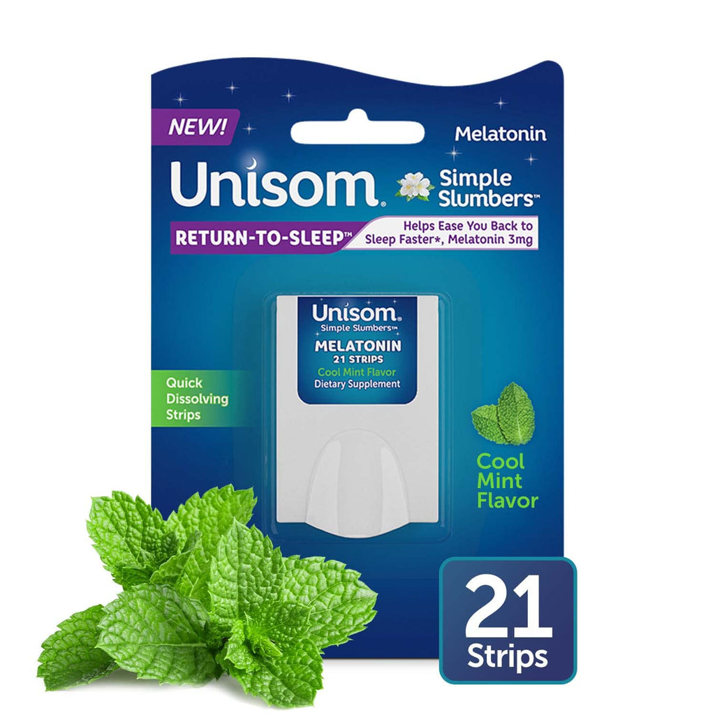 Unisom melatonin dissolving strips