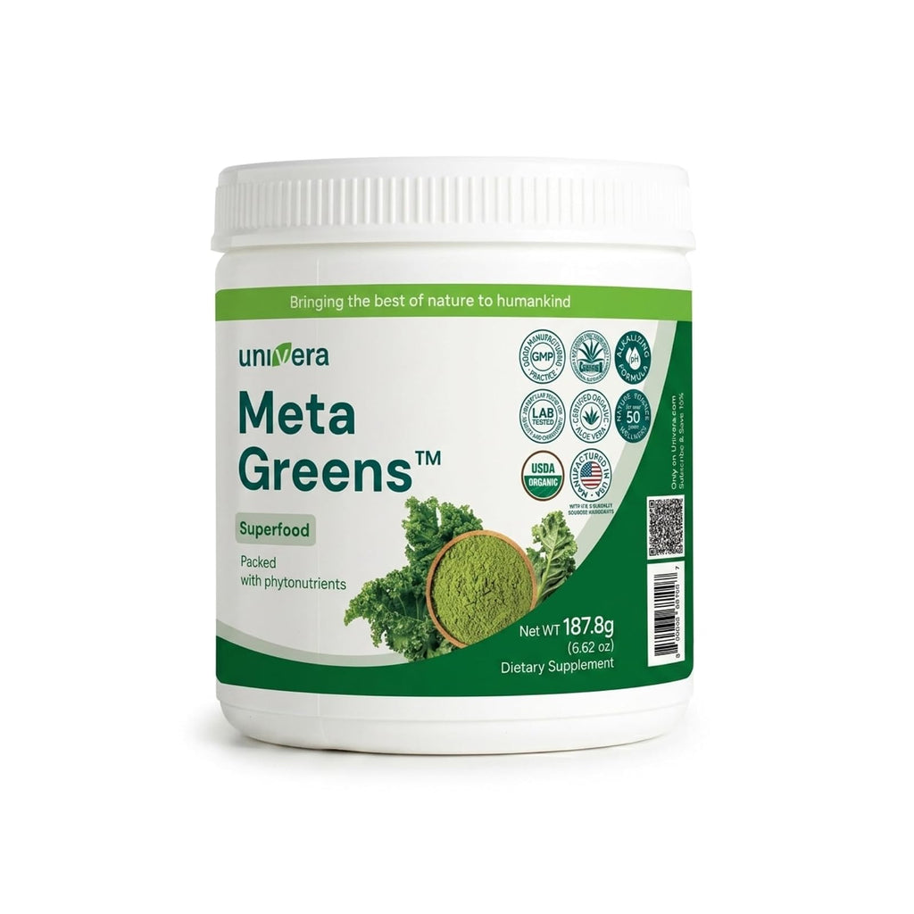 Univera Metagreens organic greens powders