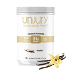 Unjury whey protein powder vanilla flavour