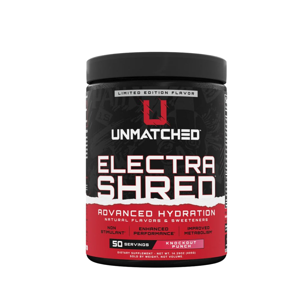 Unmatched ElectraShred electrolyte powder for hydration