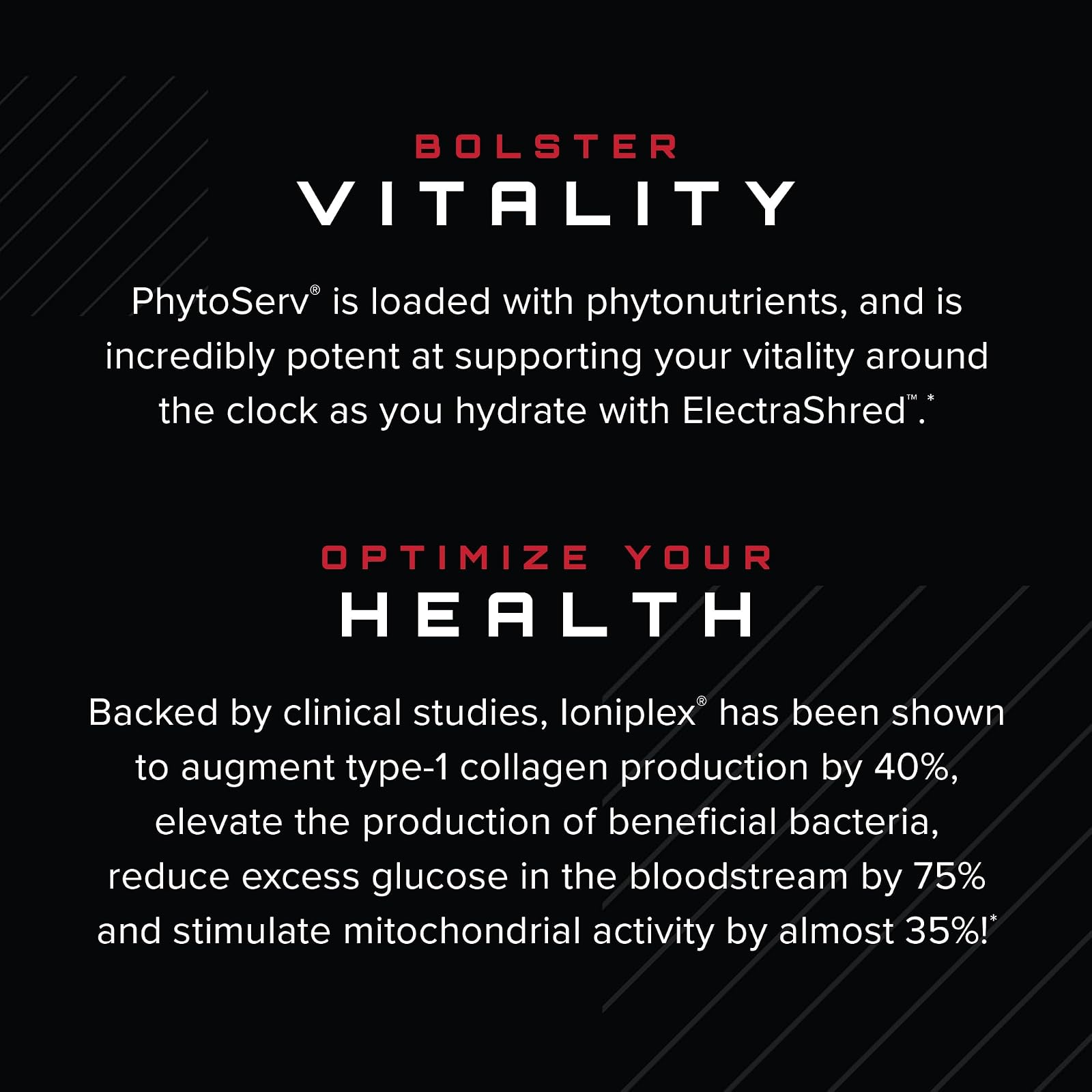 Unmatched electrolyte supplement for energy boost