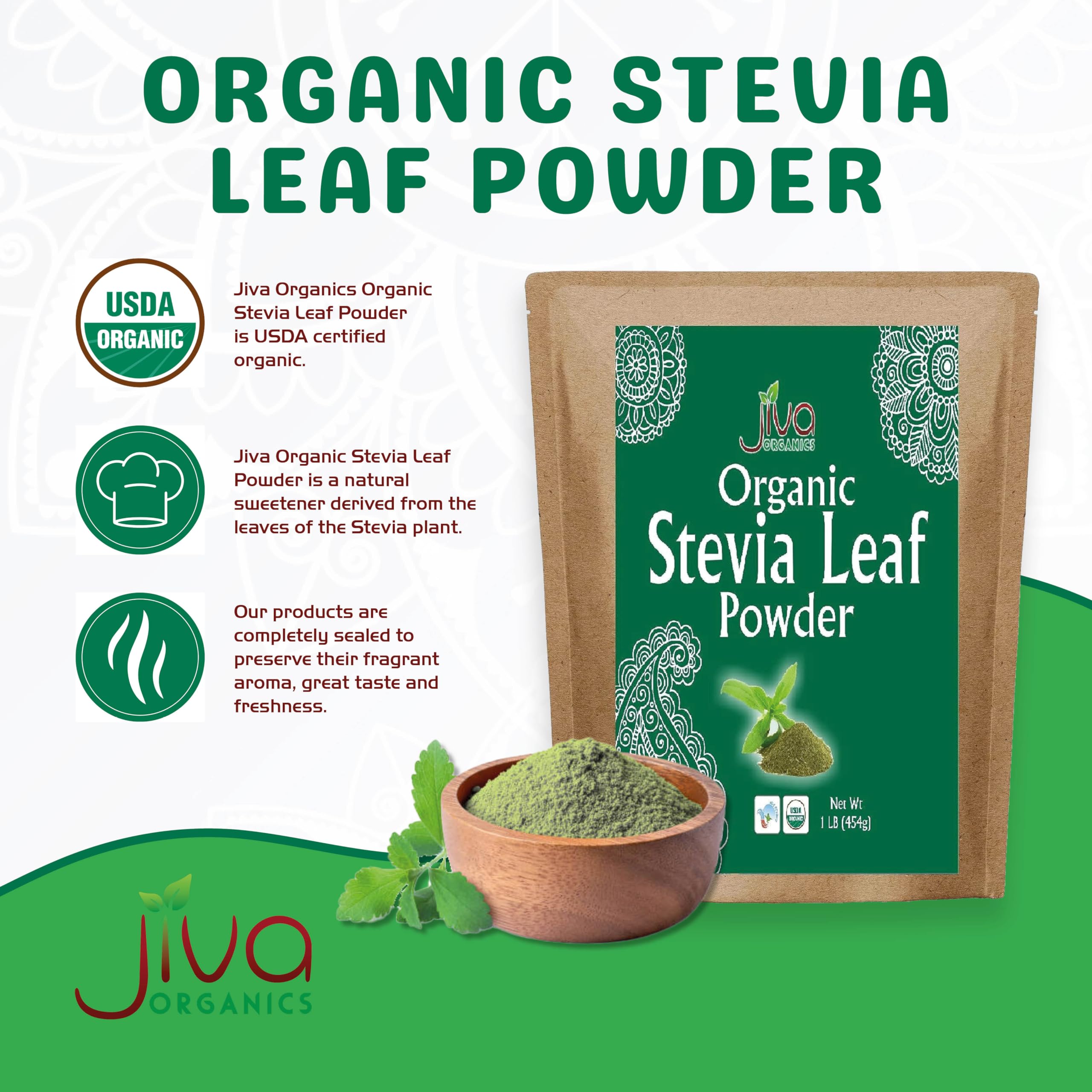 unprocessed stevia for healthy cooking