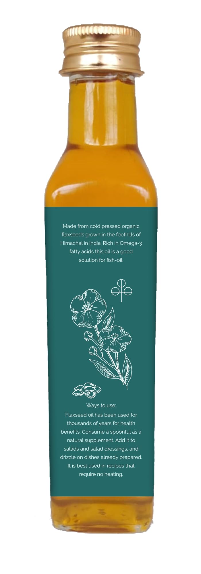 unrefined flax seed oil for cooking