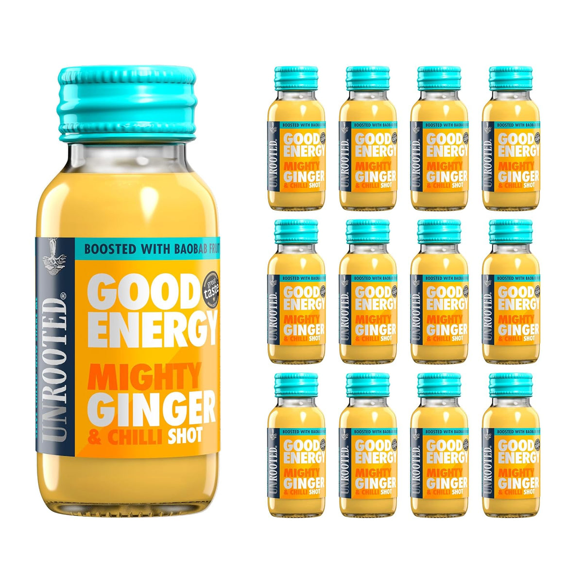 UNROOTED ginger energy shots