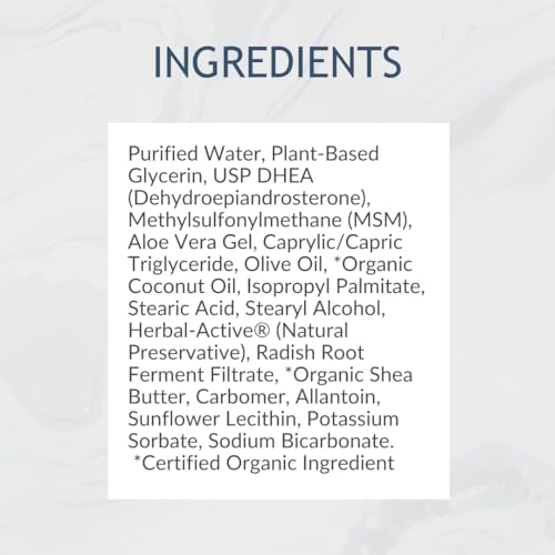 unscented DHEA cream for sensitive skin