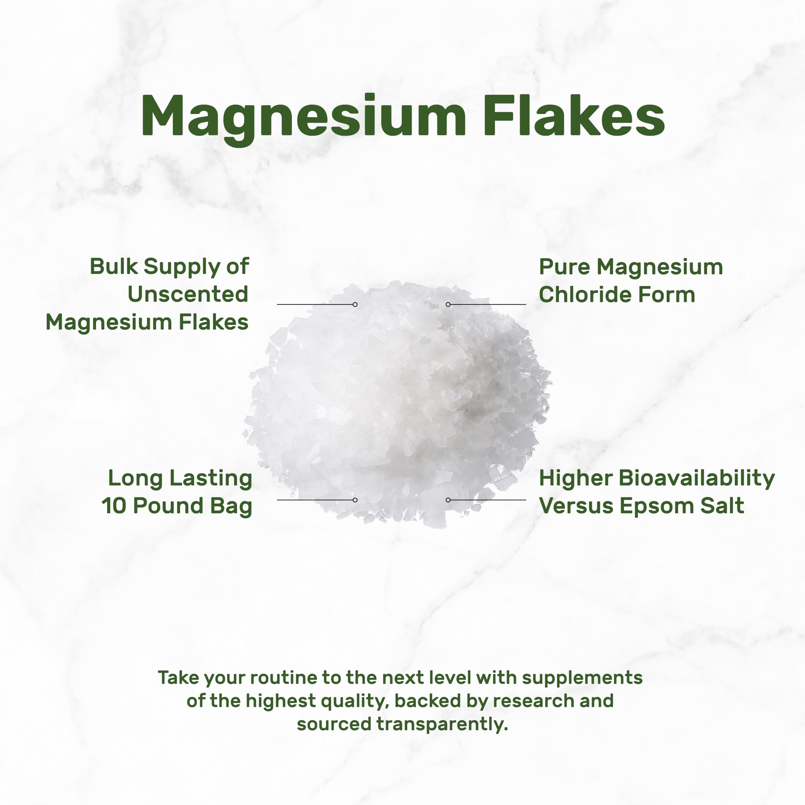 unscented magnesium flakes for soothing baths