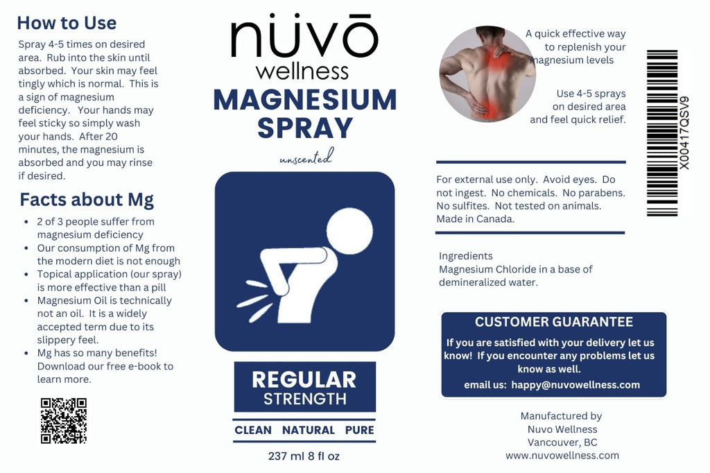 unscented magnesium spray for relaxation