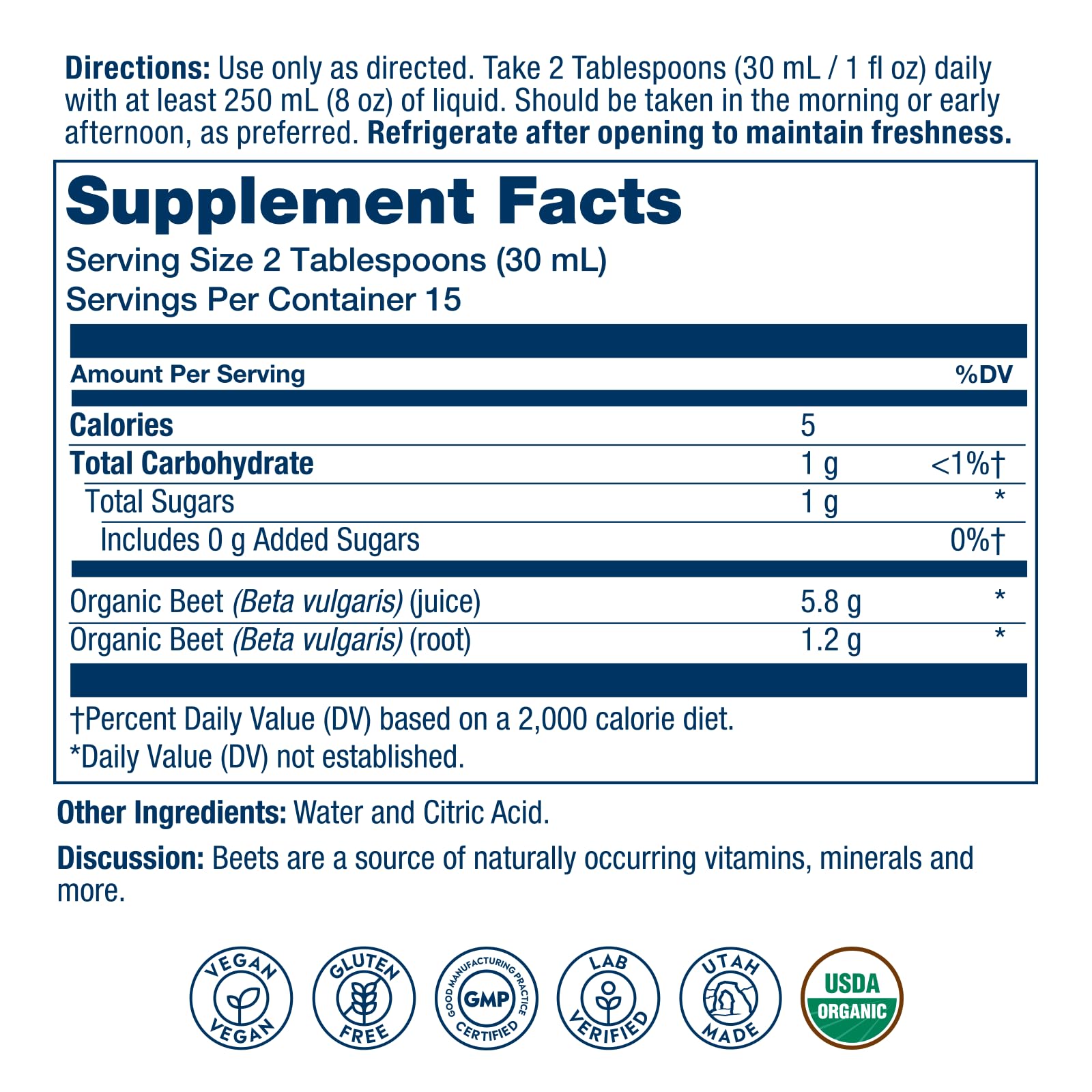 unsweetened beetroot juice for vitality