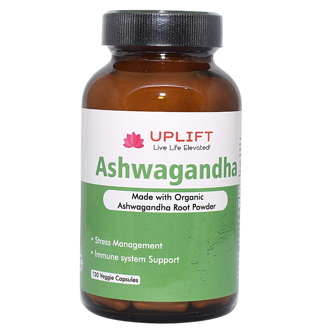 Uplift Ashwagandha veggie capsules for stress relief