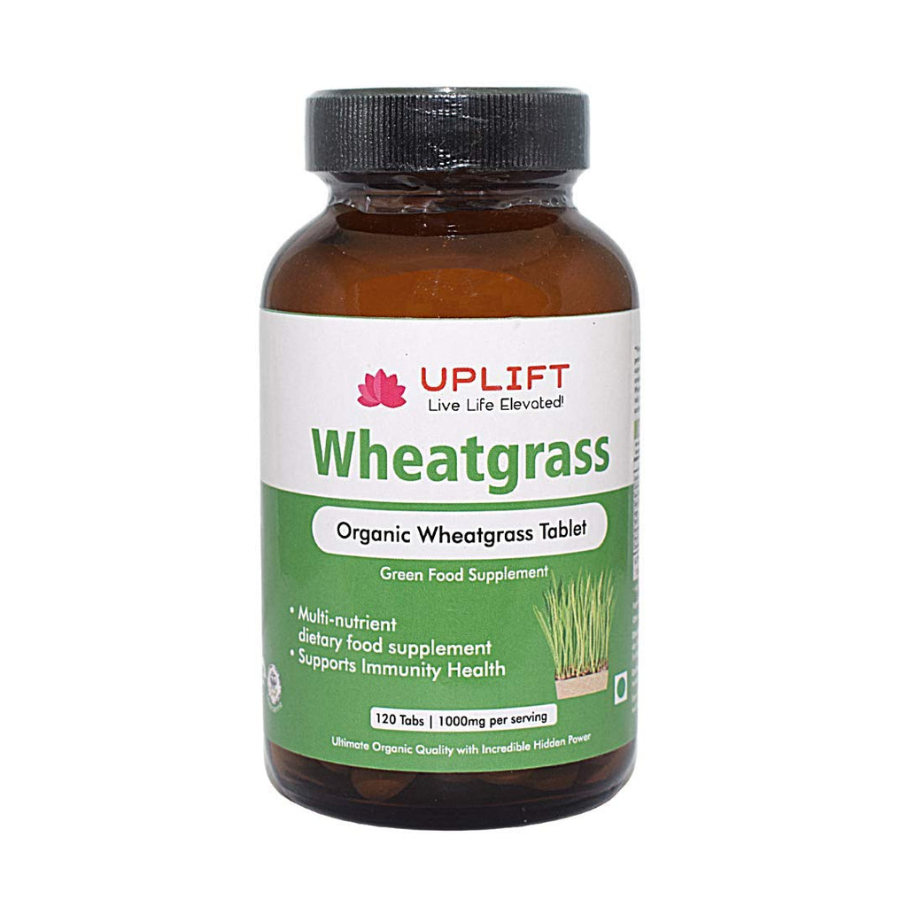 Uplift wheatgrass tablets for energy