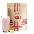 UpNourish strawberry banana protein powder
