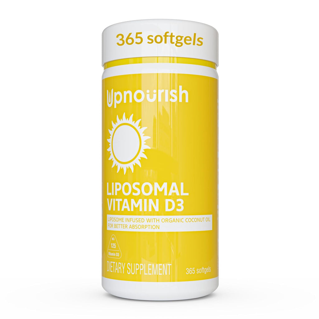 UpNourish vitamin D3 softgels 5000 IU
