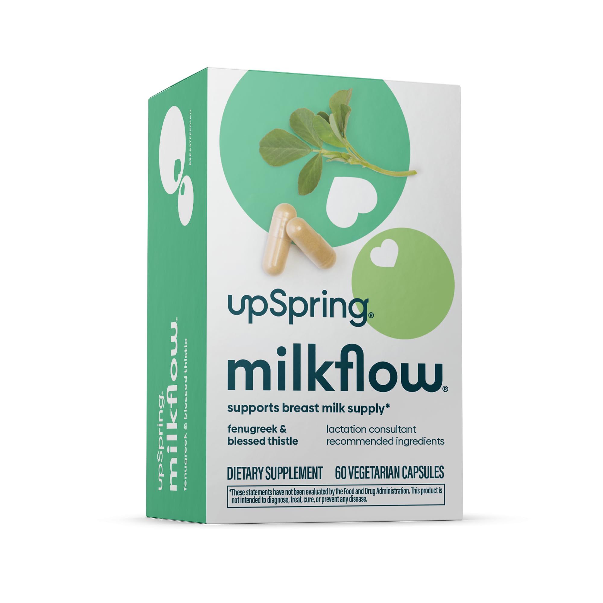 UpSpring Milkflow vegan lactation capsules