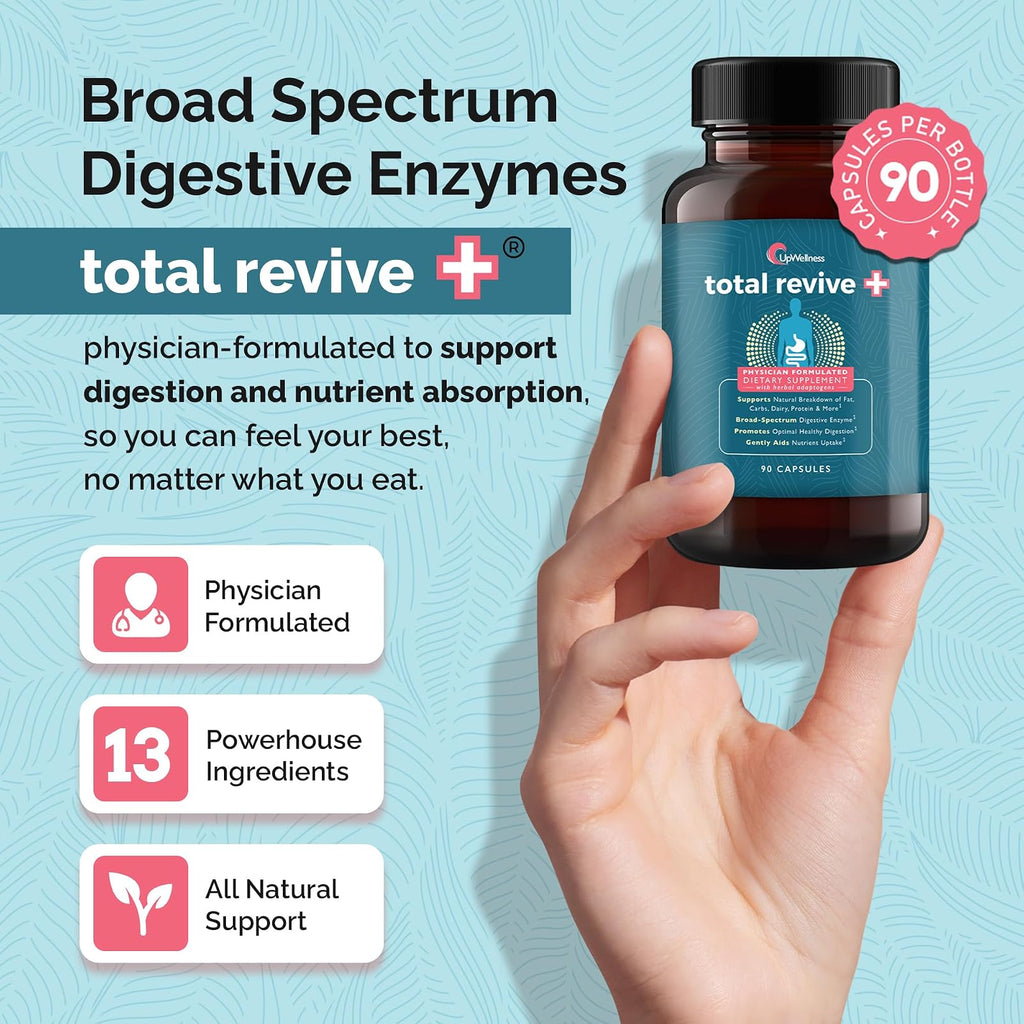 UpWellness Total Revive+ digestive support capsules