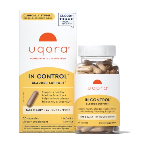 Uqora in Control bladder support capsules
