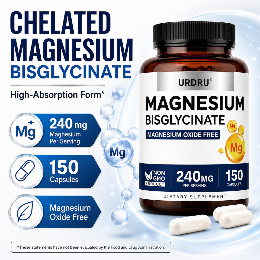 URDRU Magnesium Glycinate for energy support