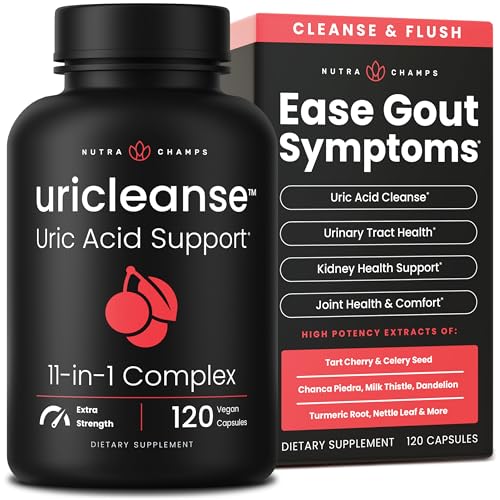 Uric acid cleanse capsules for gout relief