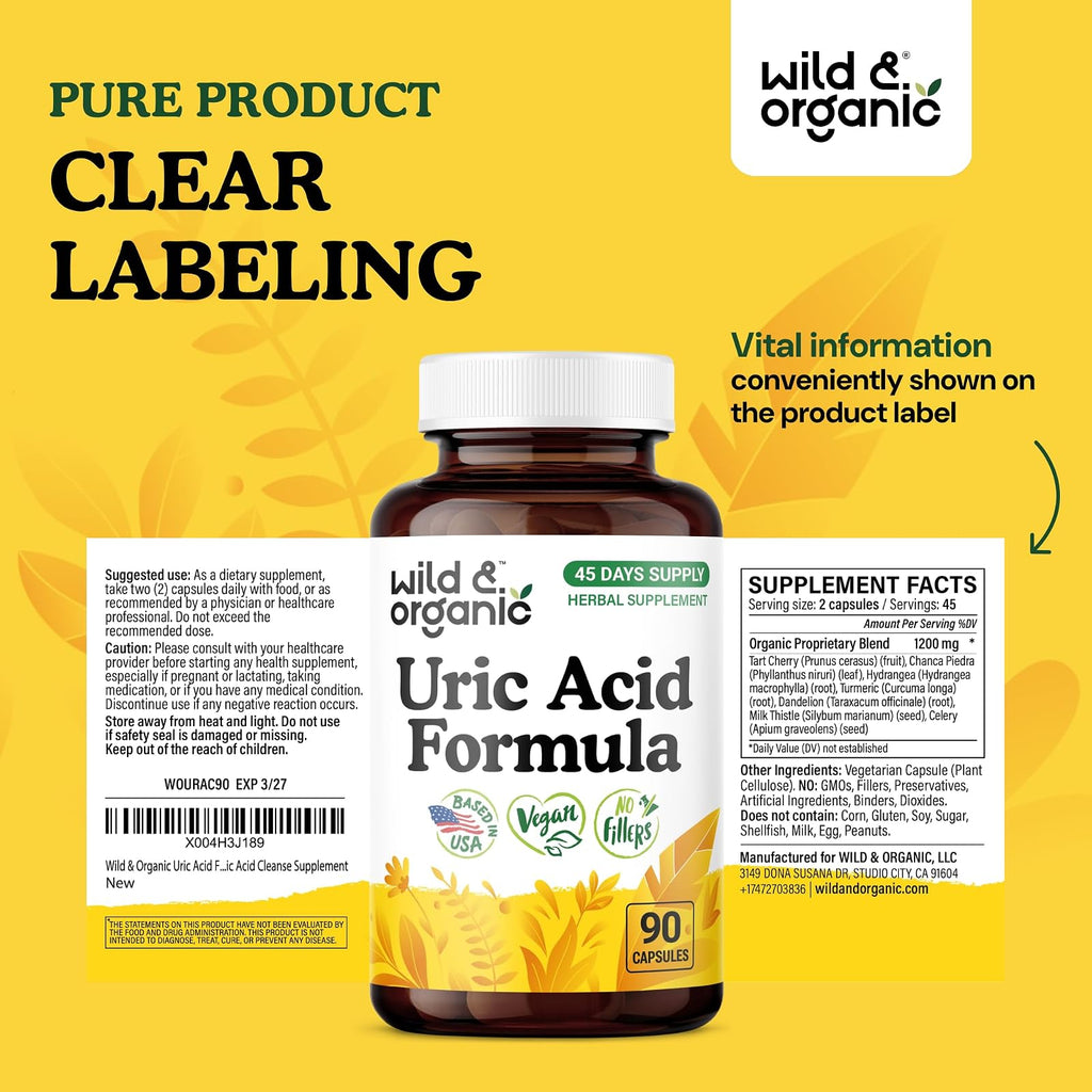Uric Acid Detox Supplement for Energy