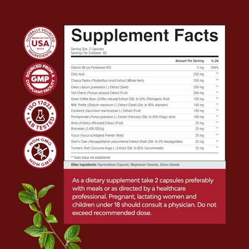 Uric acid health support herbal formula