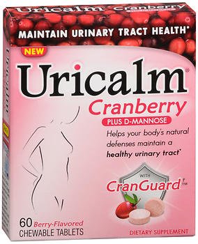 Uricalm cranberry chewable tablets for bladder health