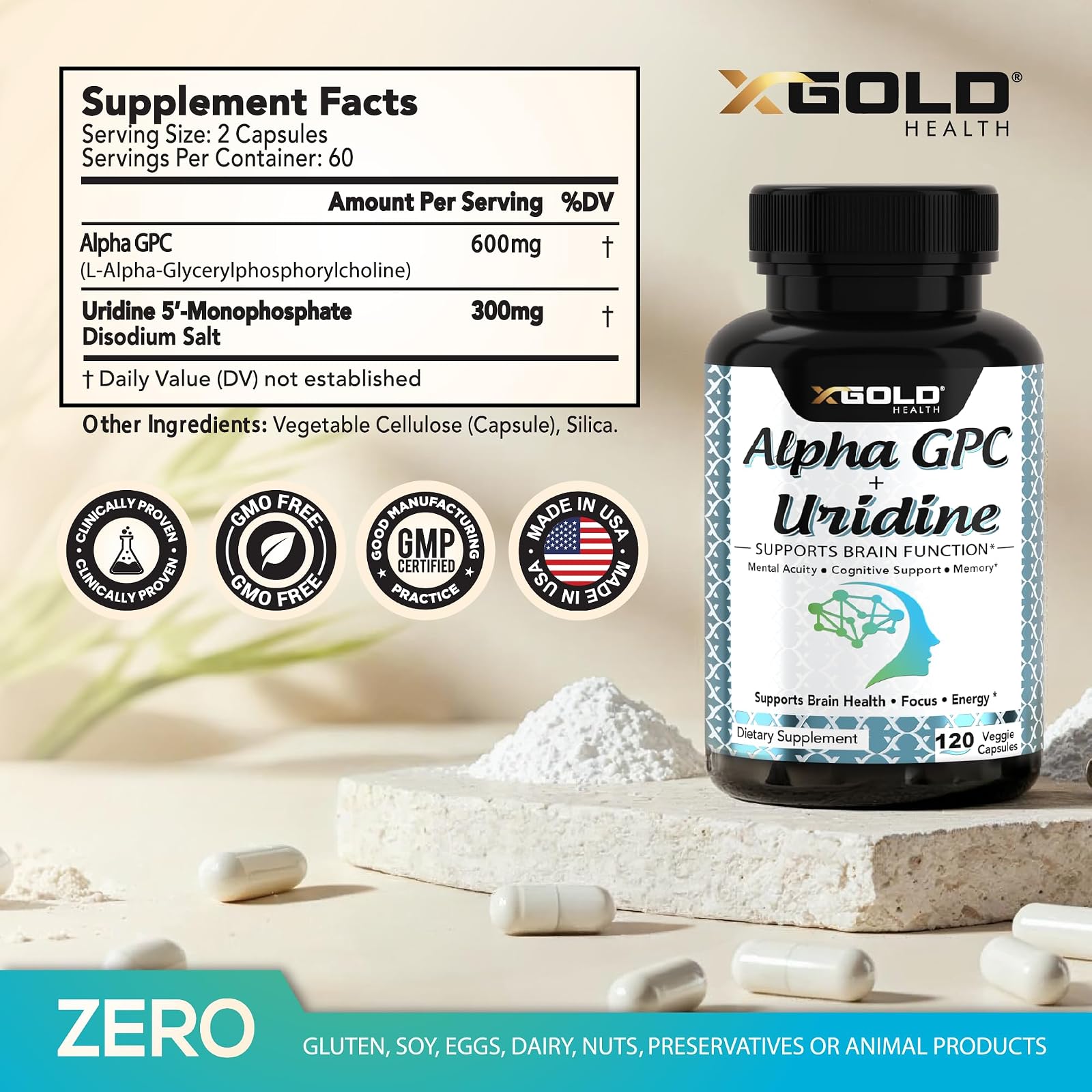 Uridine supplement for cognitive support