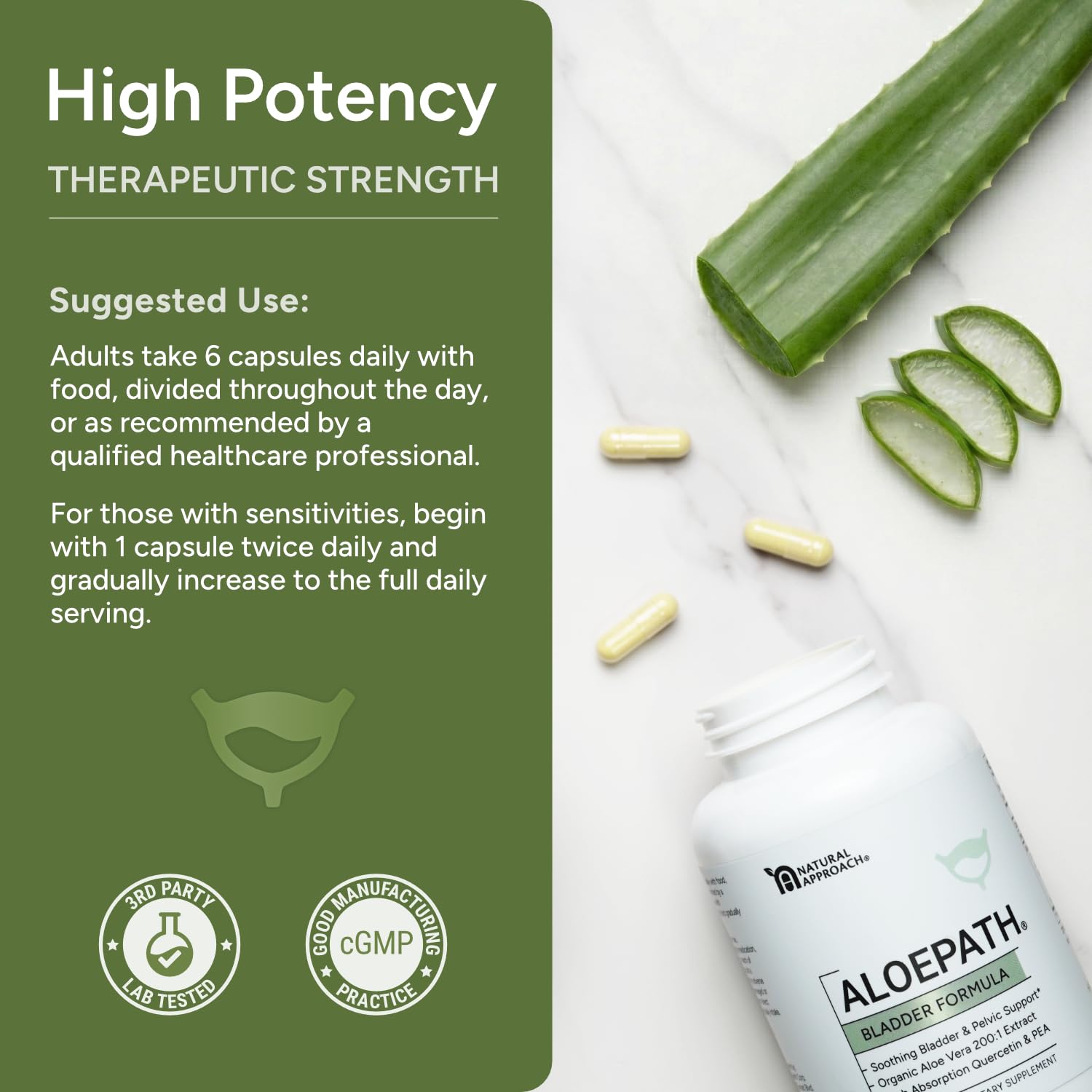 urinary comfort with aloe vera