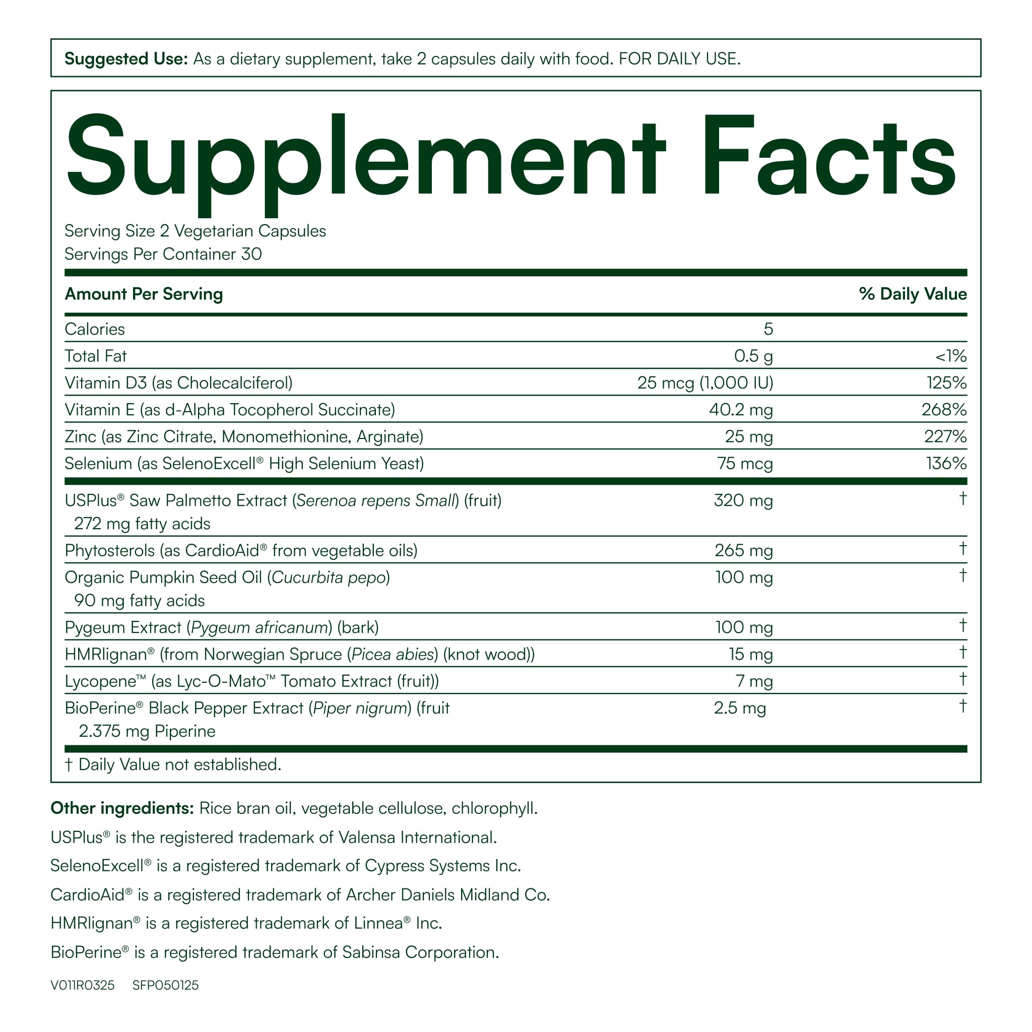 urinary flow support with zinc and saw palmetto
